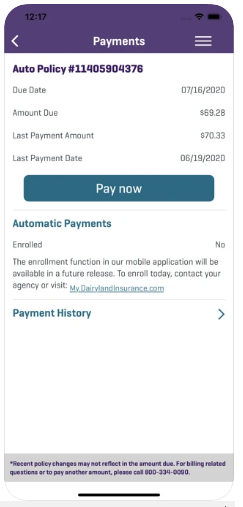 Dairyland Mobile App - Discount Insurance Group